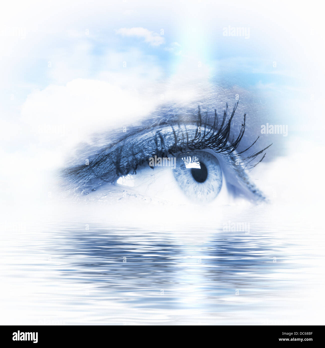 Eye overlooking water scenic Stock Photo - Alamy