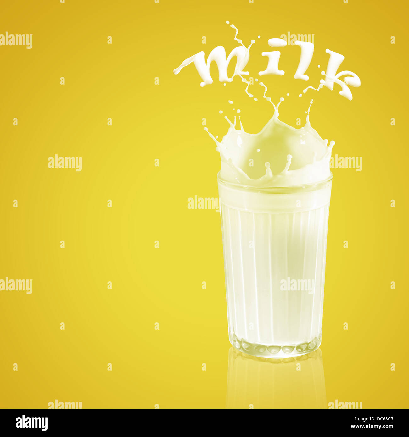 Fresh milk in the glass Stock Photo - Alamy