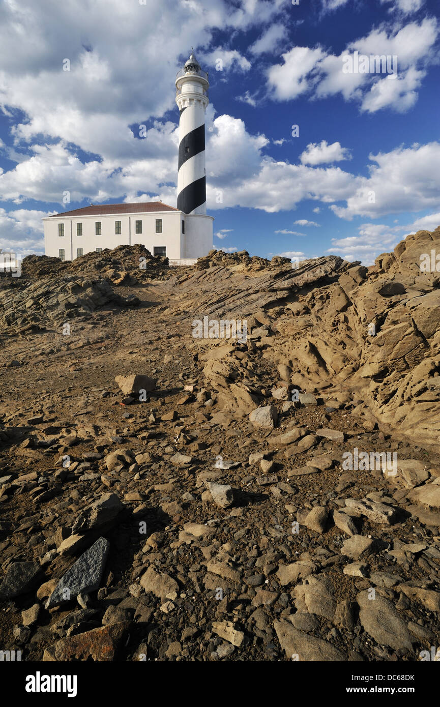 Lighthouse on the cliff Stock Photo - Alamy