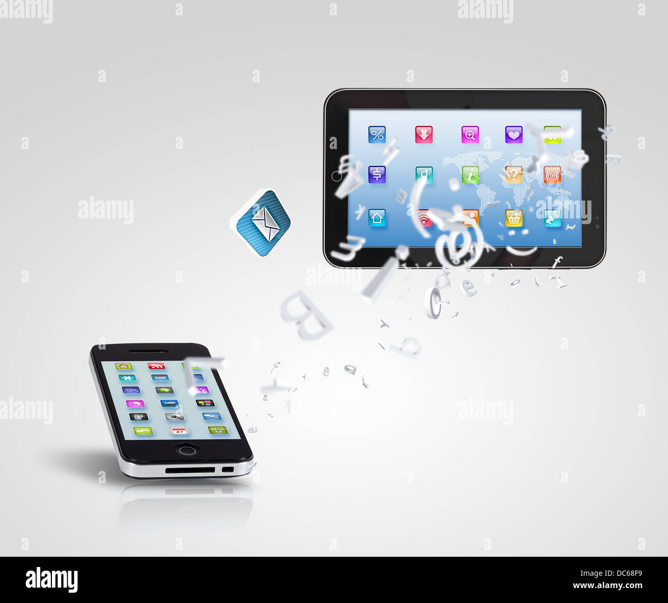 Modern communication technology Stock Photo - Alamy