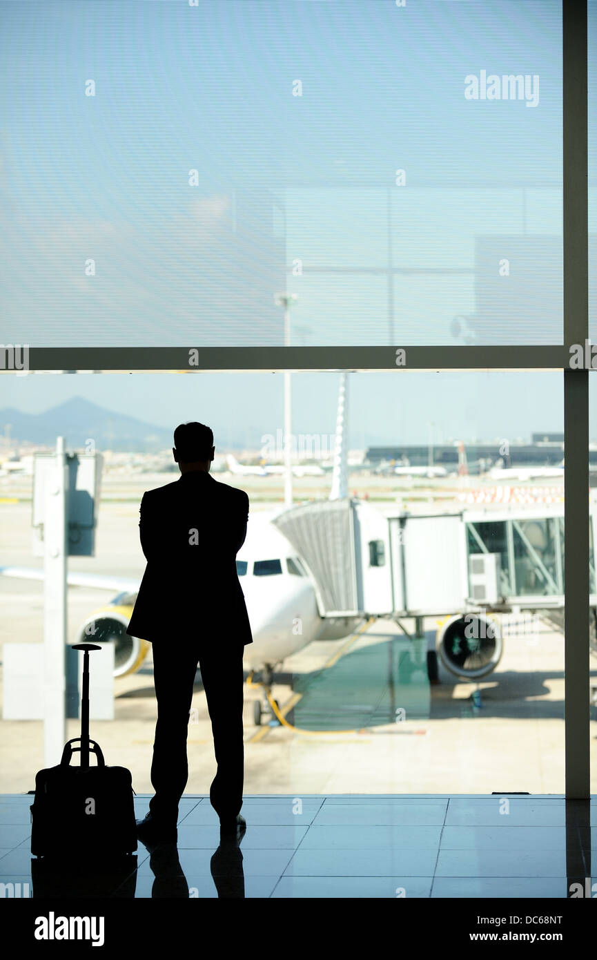 Business man at the airport Stock Photo - Alamy