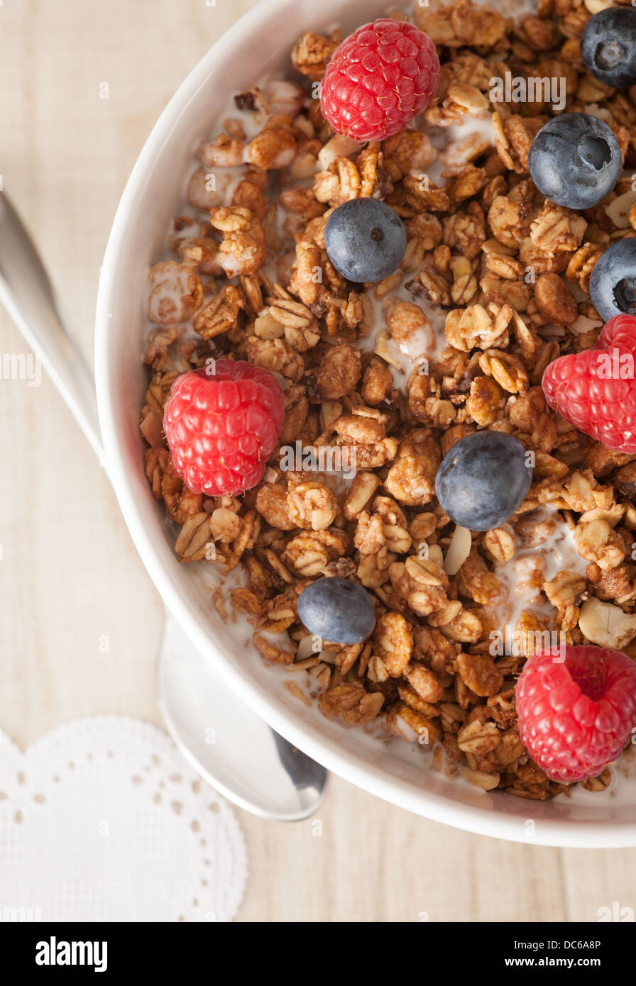 muesli with berries Stock Photo - Alamy