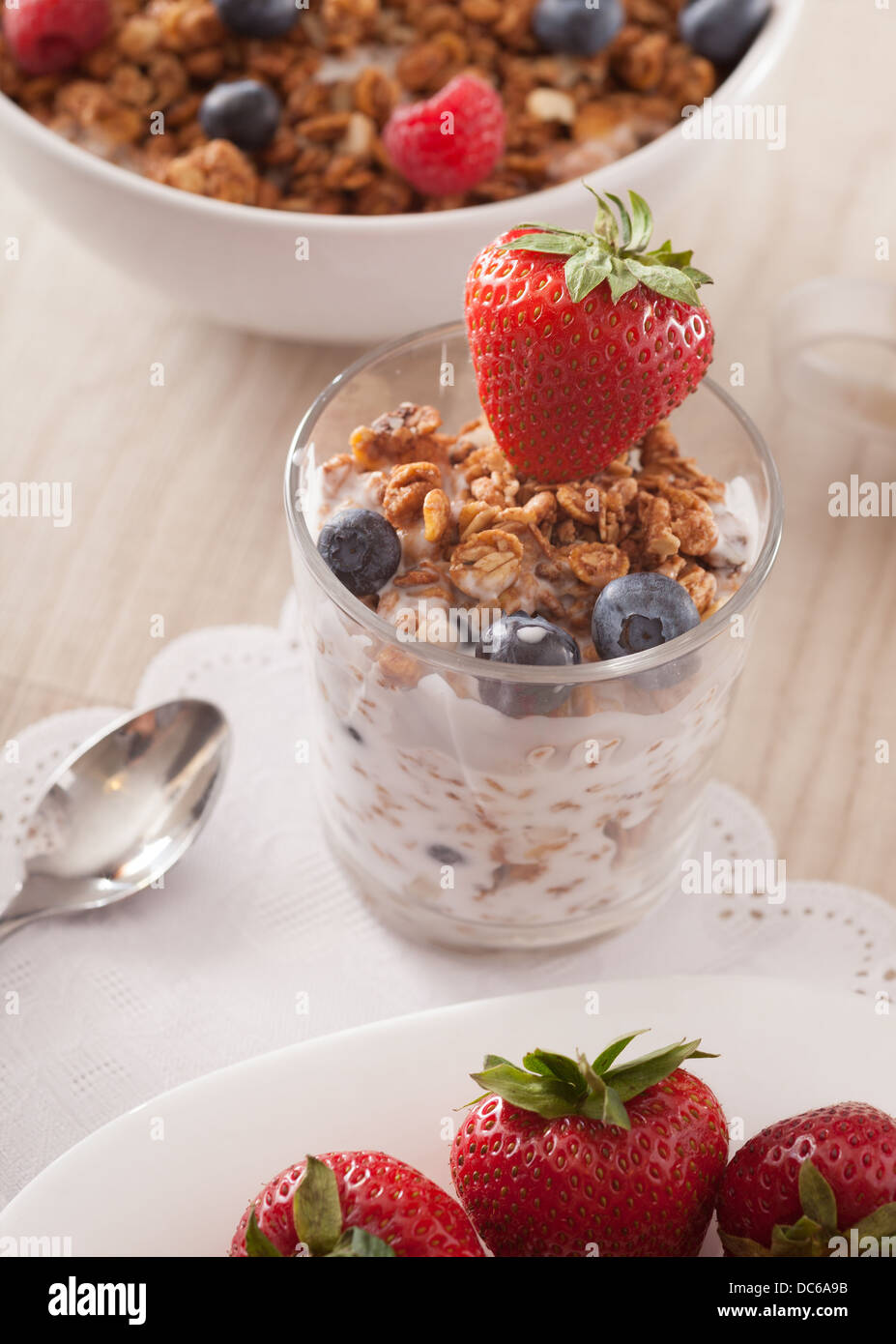 muesli with berries Stock Photo - Alamy