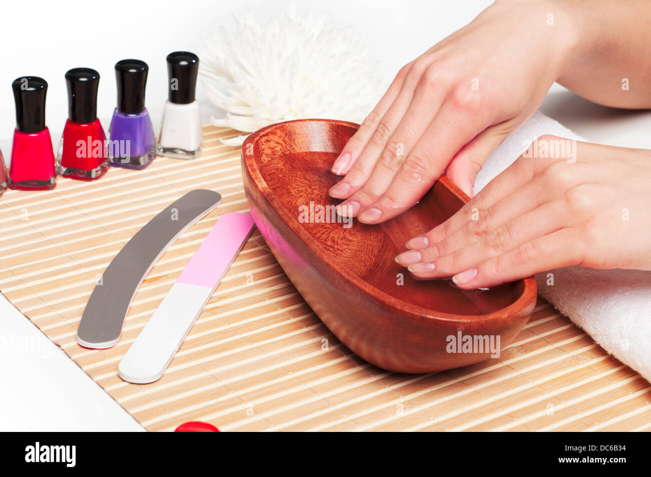 Hands Spa. Manicure concept Stock Photo - Alamy