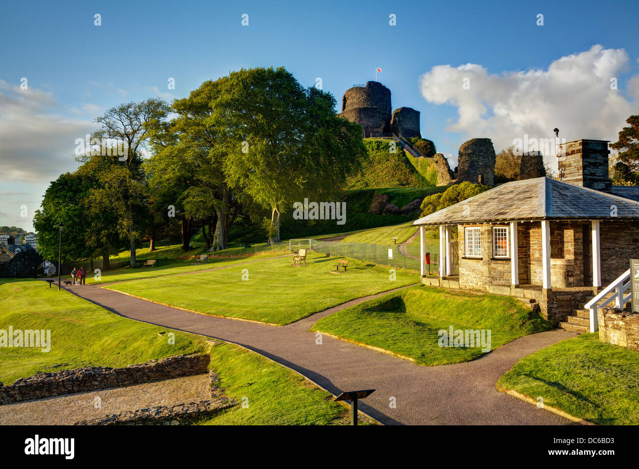 The grounds of Launceston Castle Stock Photo - Alamy