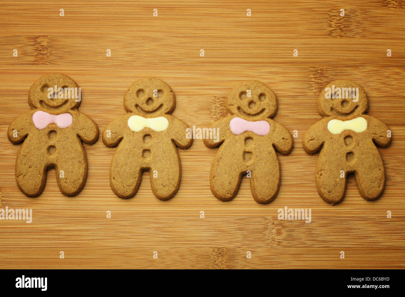 Christmas gingerbread men Stock Photo - Alamy