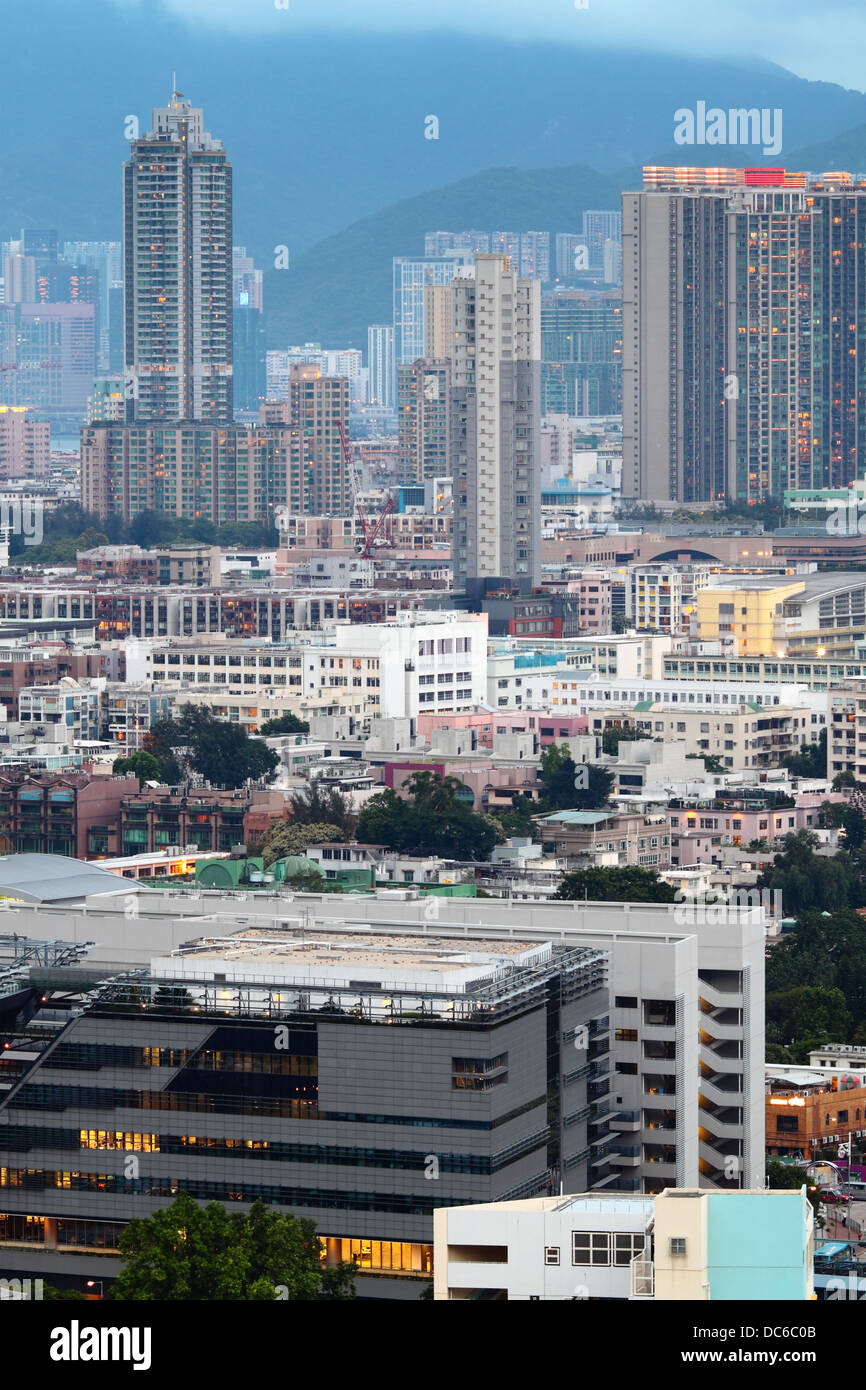 crowded building in Hong Kong Stock Photo - Alamy