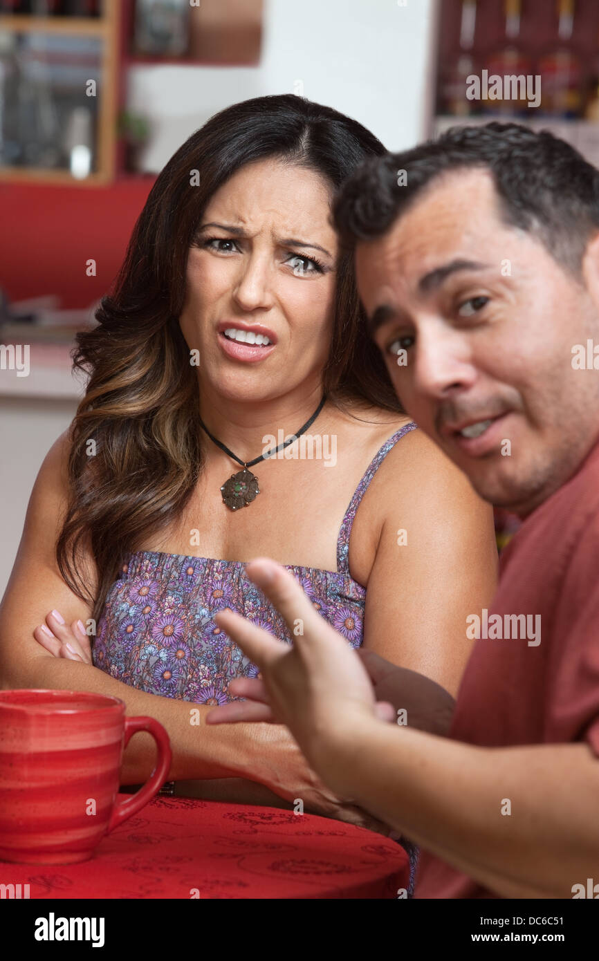 Woman disgusted and husband hi-res stock photography and images - Alamy