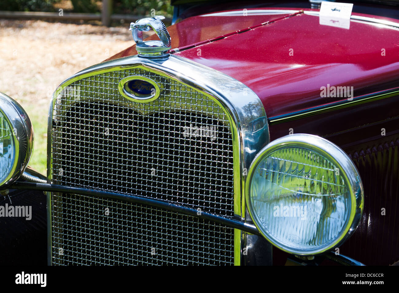 Front view closeup of a beautifully restored 1932 Ford Stock Photo - Alamy