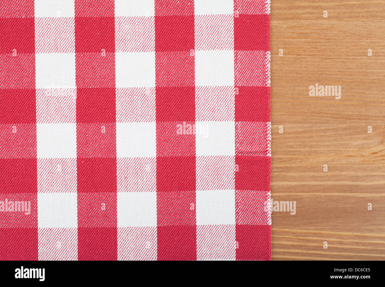 Red and white tablecloth Stock Photo - Alamy