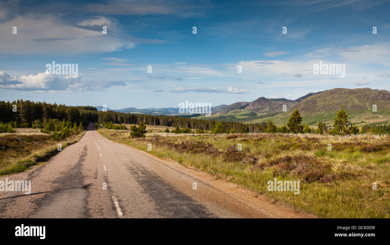 B862 Road, called General Wade's Military Road. Next to Loch Nan Eun ...