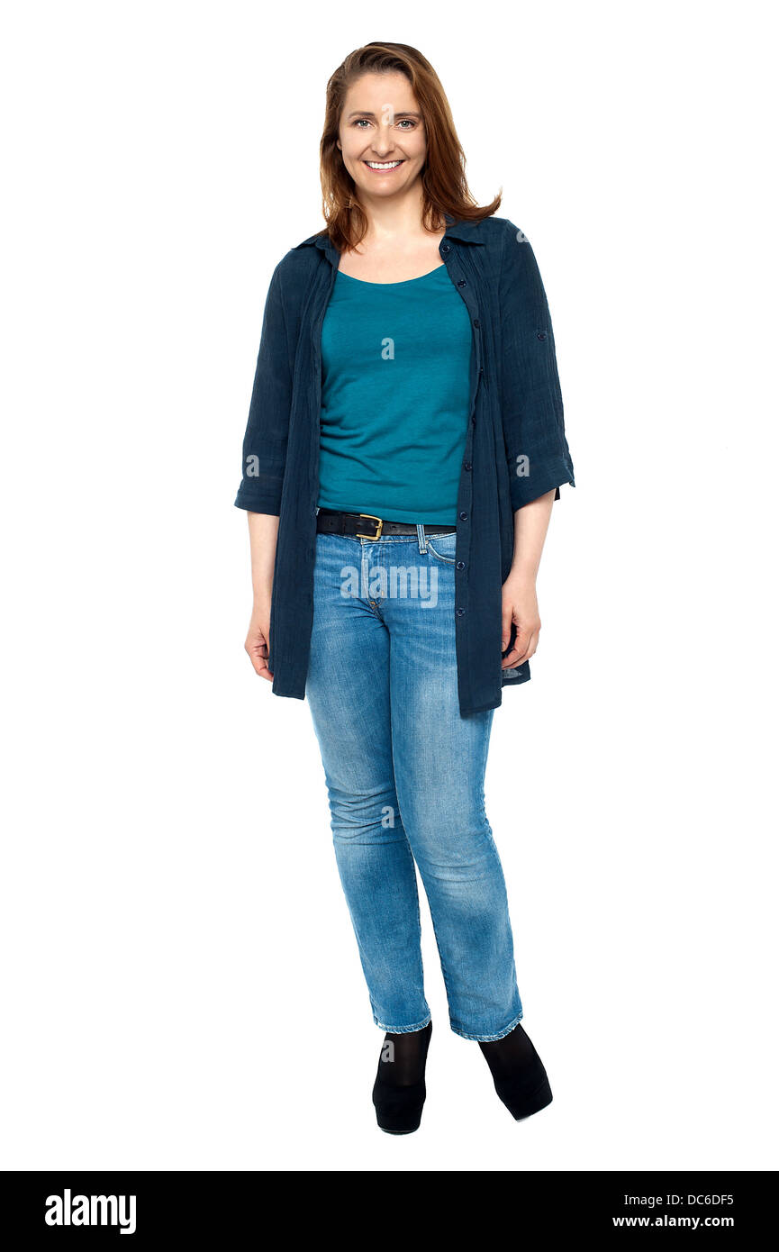 Middle aged woman stylish Cut Out Stock Images & Pictures - Alamy