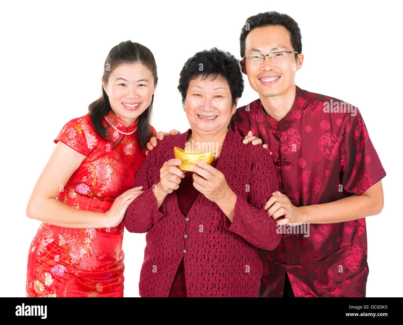 Chinese group greeting senior hi-res stock photography and images - Alamy