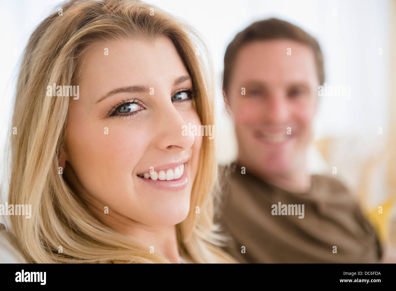 Close-up of happy couple Stock Photo - Alamy