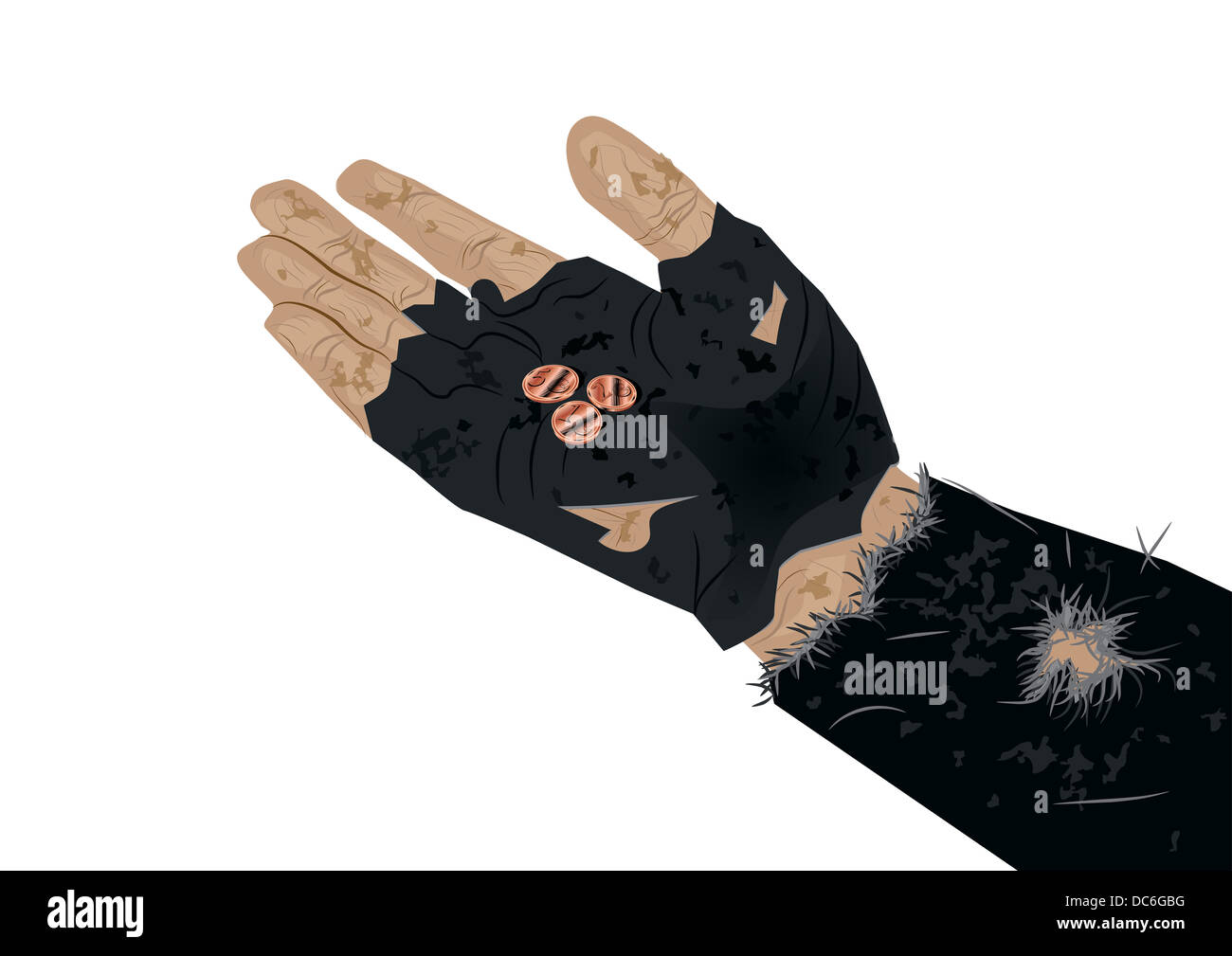 Beggar hand hi-res stock photography and images - Alamy