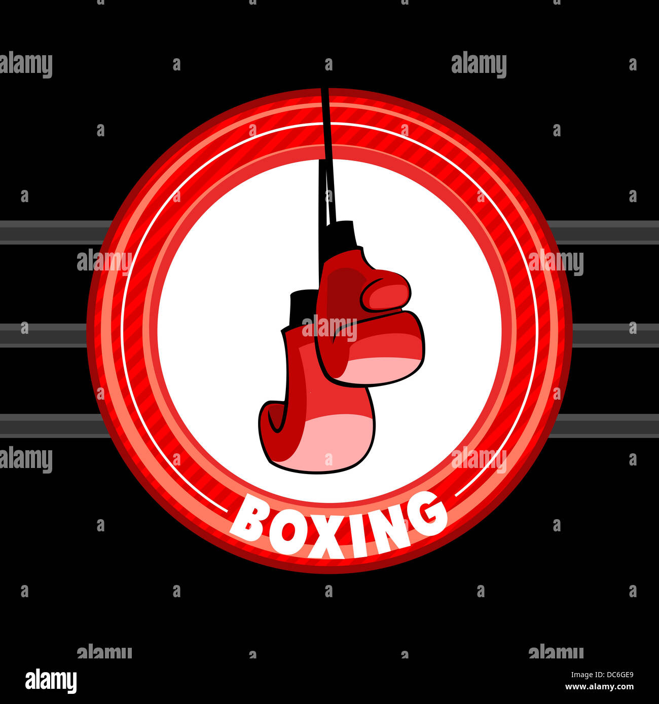 Emblem of boxing Stock Photo - Alamy