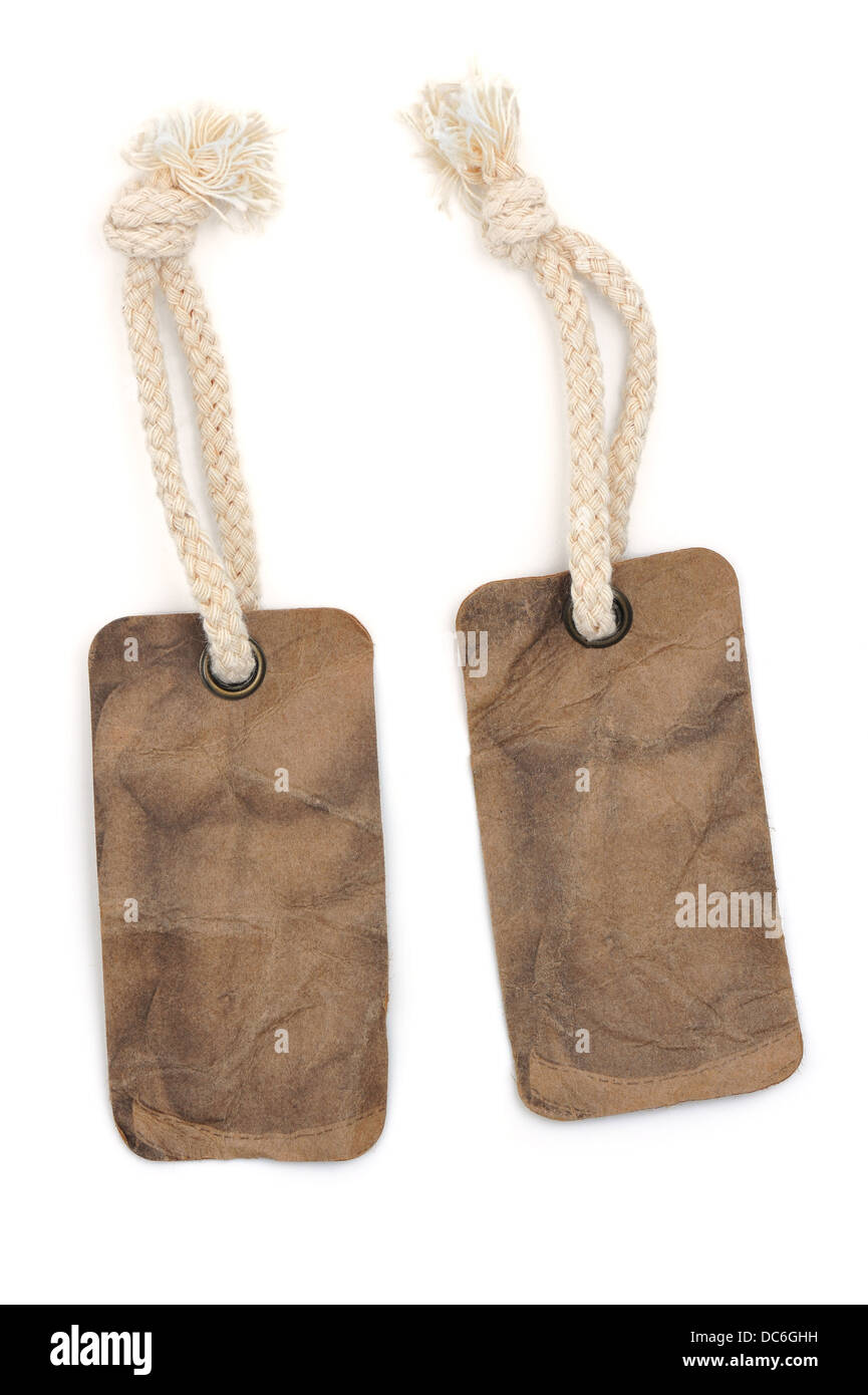 Label with rope hi-res stock photography and images - Alamy