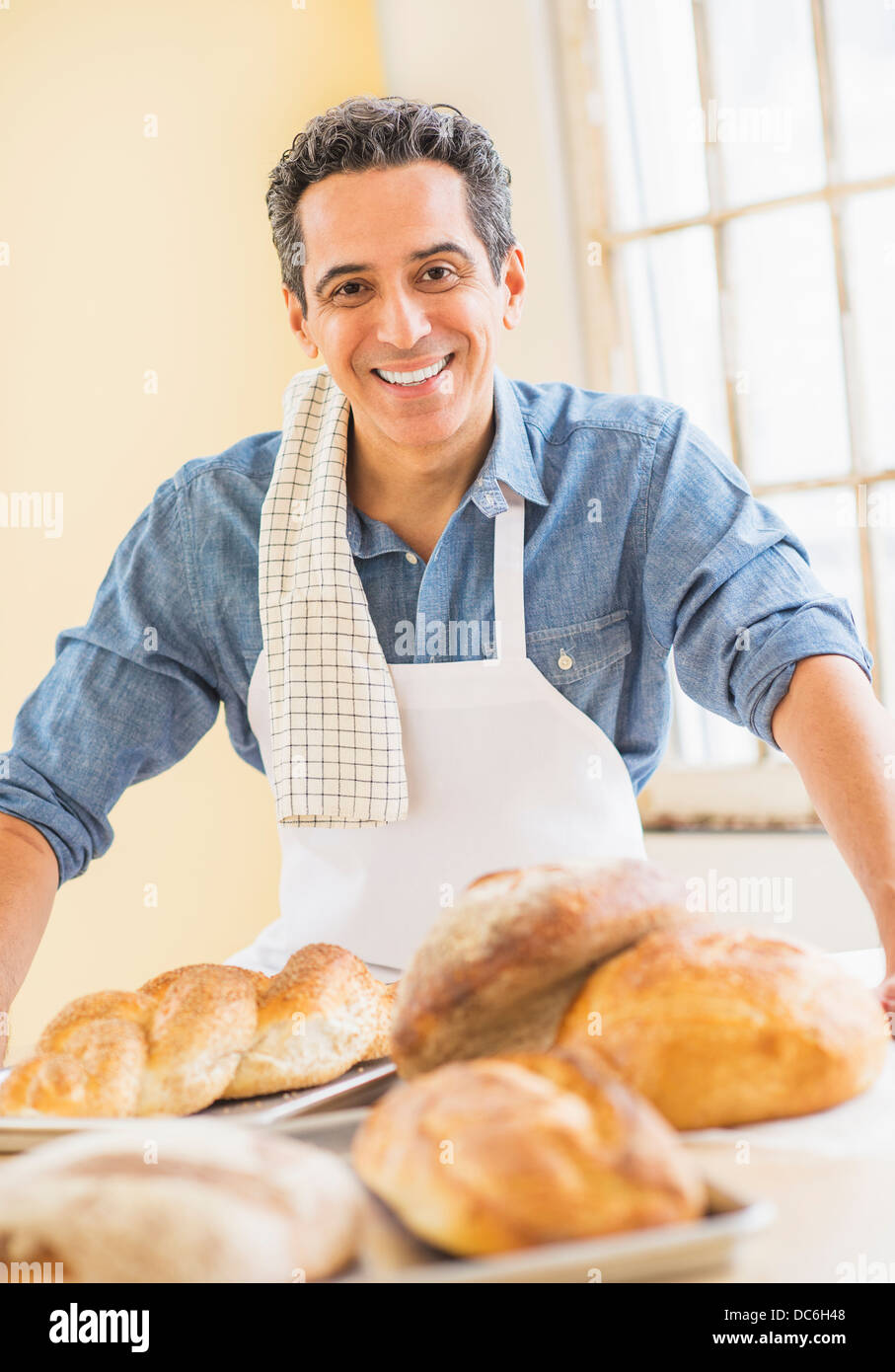 Portrait of baker Stock Photo - Alamy