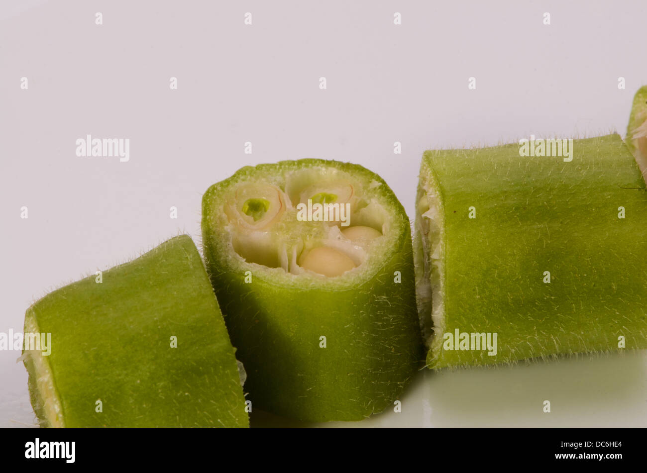 Okra pod hi-res stock photography and images - Alamy