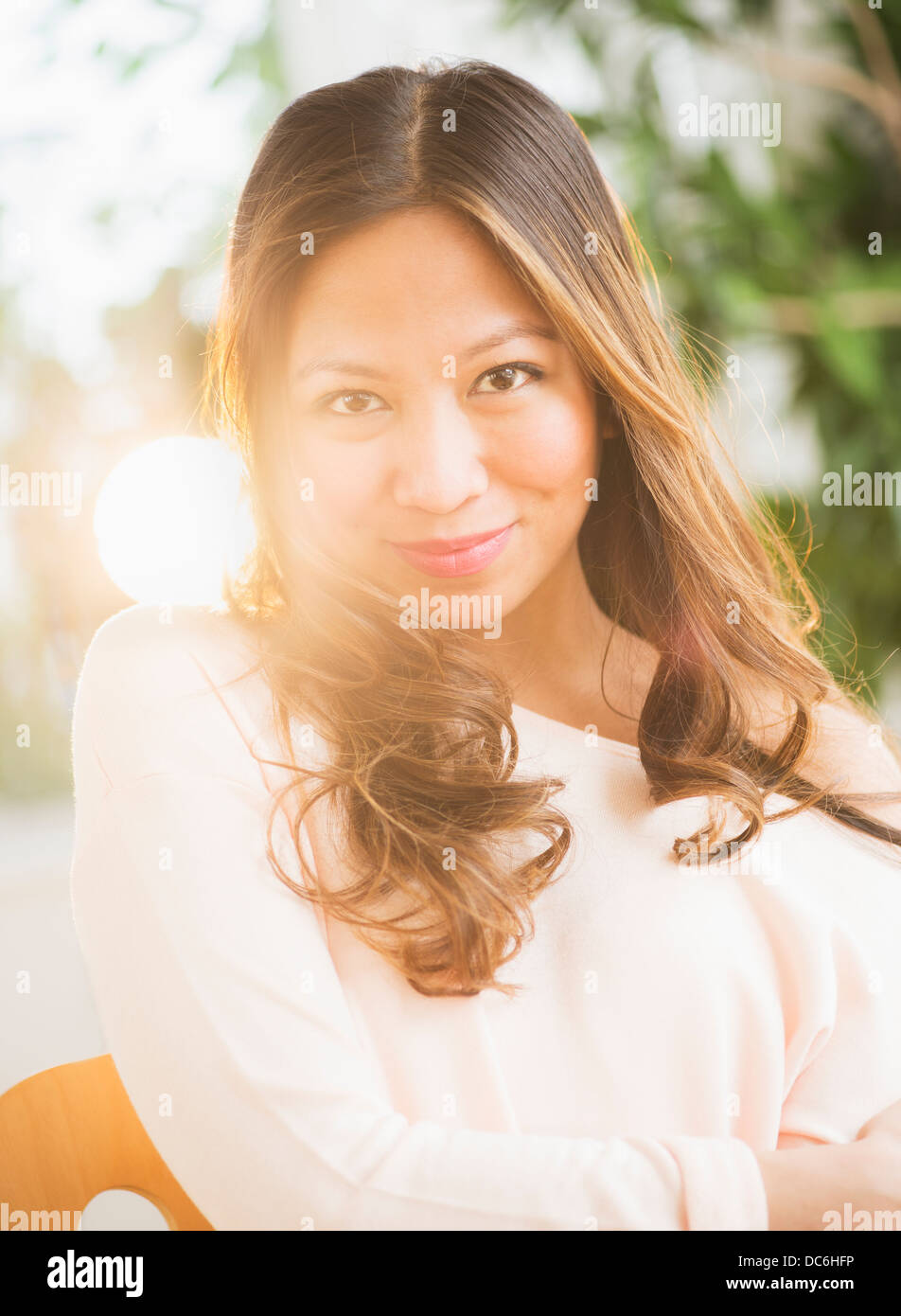 Portrait of young women Stock Photo - Alamy