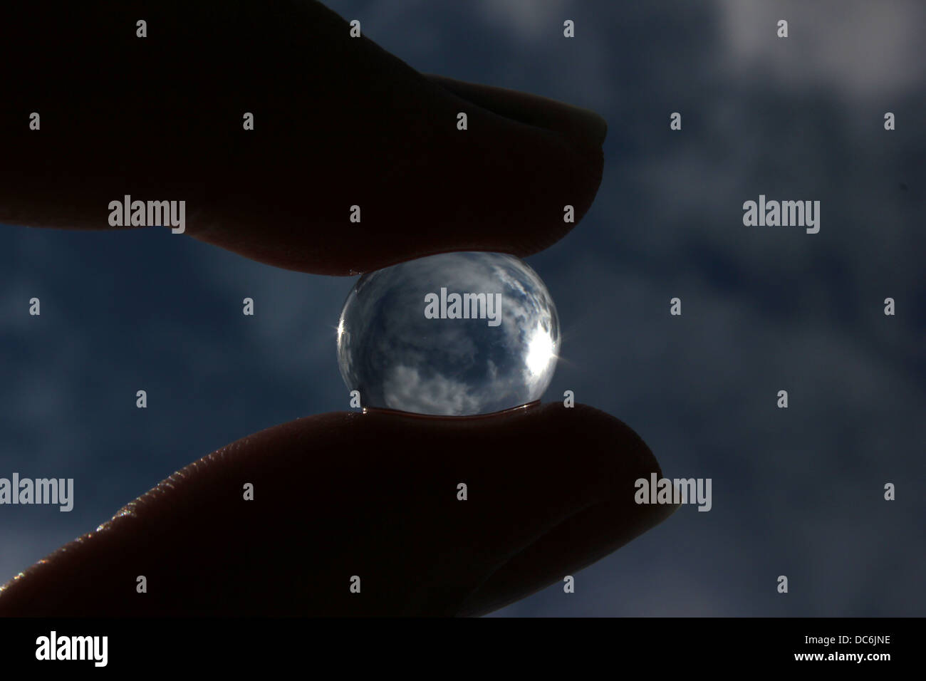 The world at my fingertips Stock Photo - Alamy