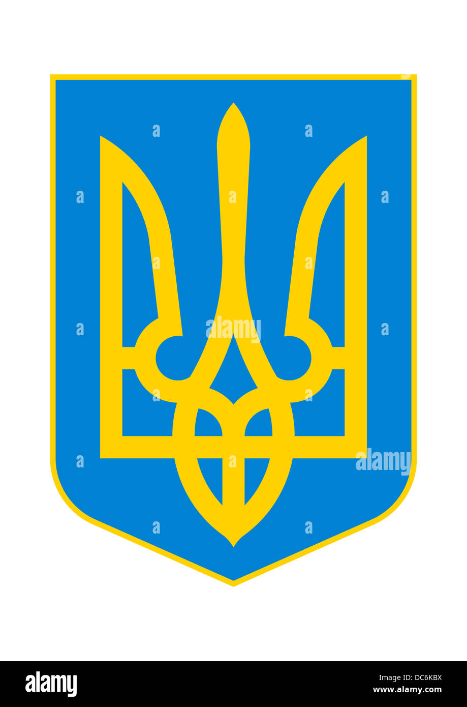 Ukrainian coat of arms Cut Out Stock Images & Pictures - Alamy