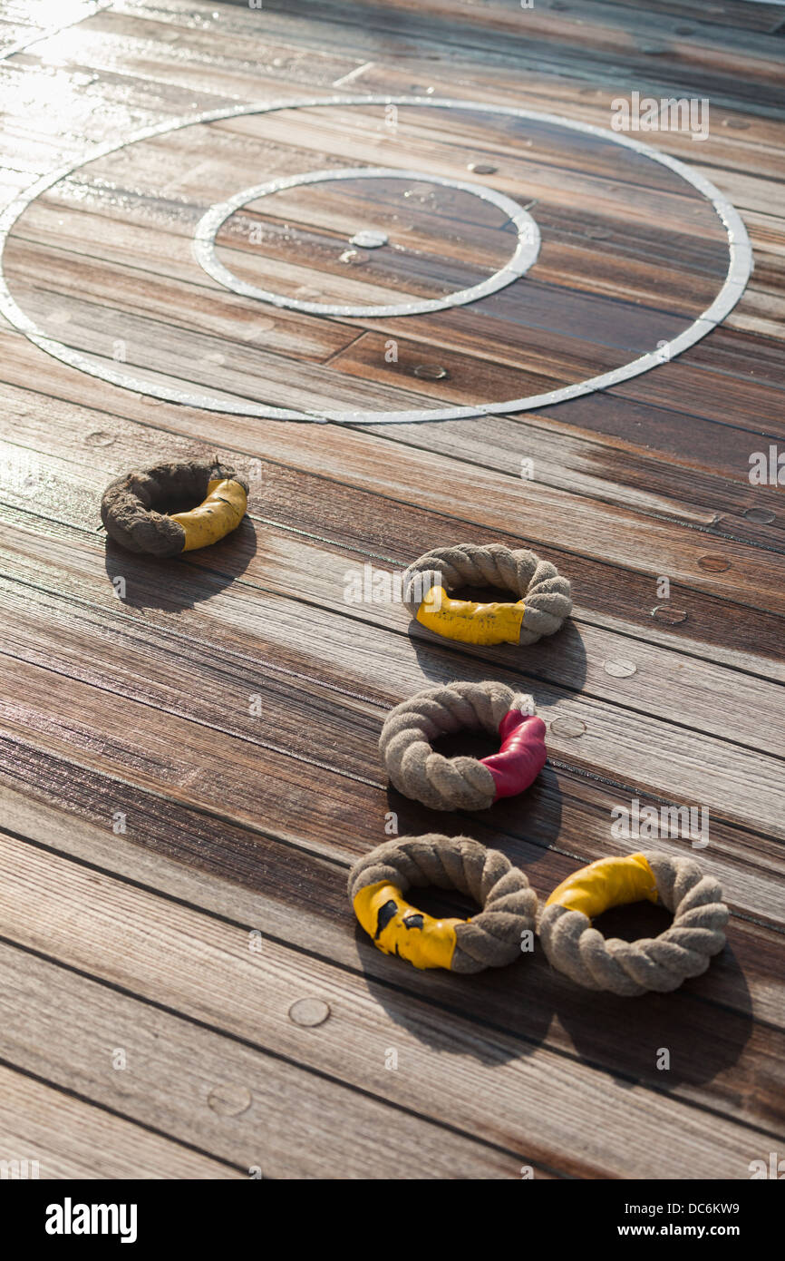 Deck quoits hi-res stock photography and images - Alamy