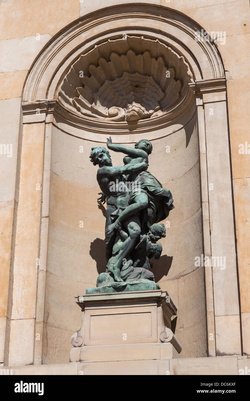 statues at entrance to Royal Palace Stockholm Sweden Stock Photo - Alamy