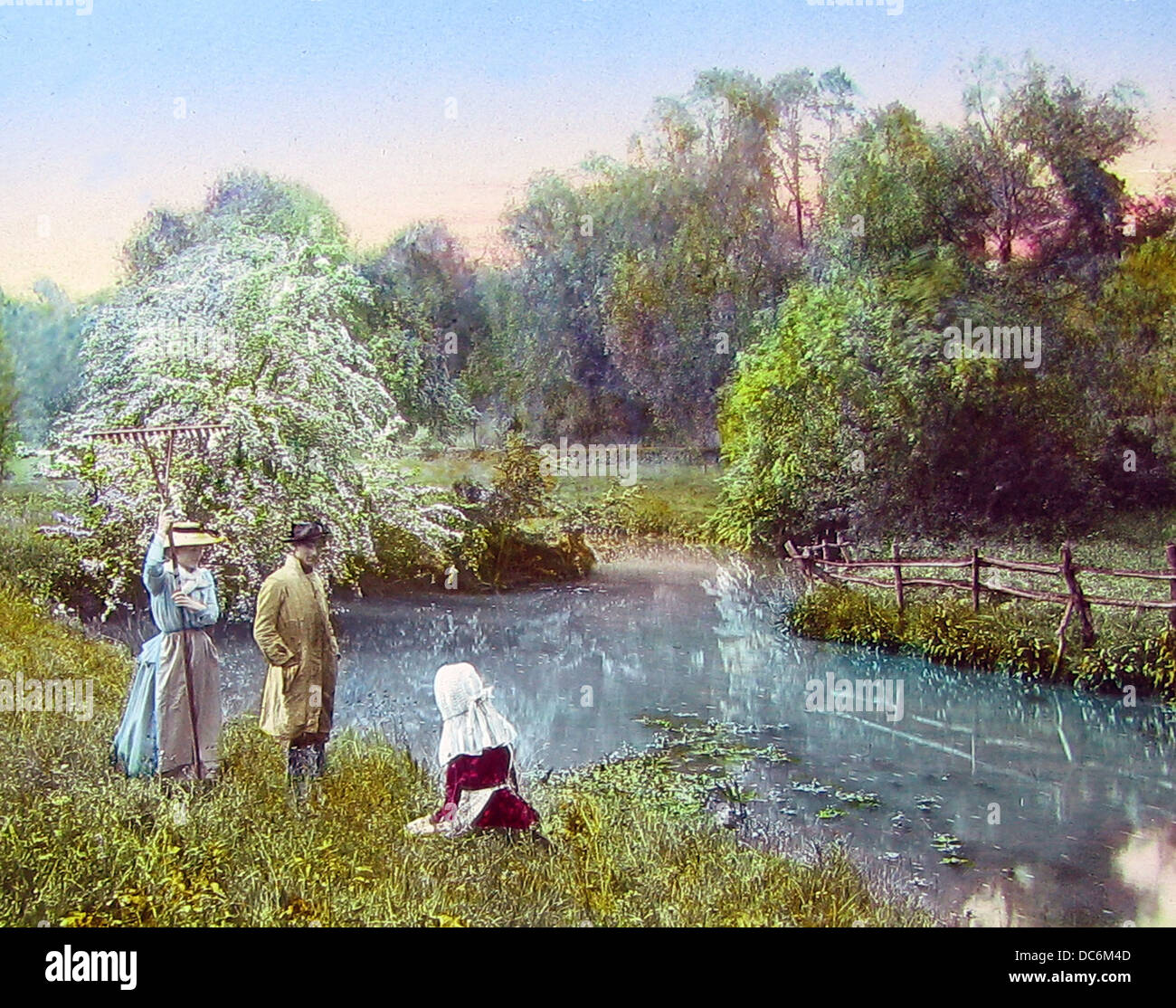 Rural Idyll Victorian period Stock Photo - Alamy