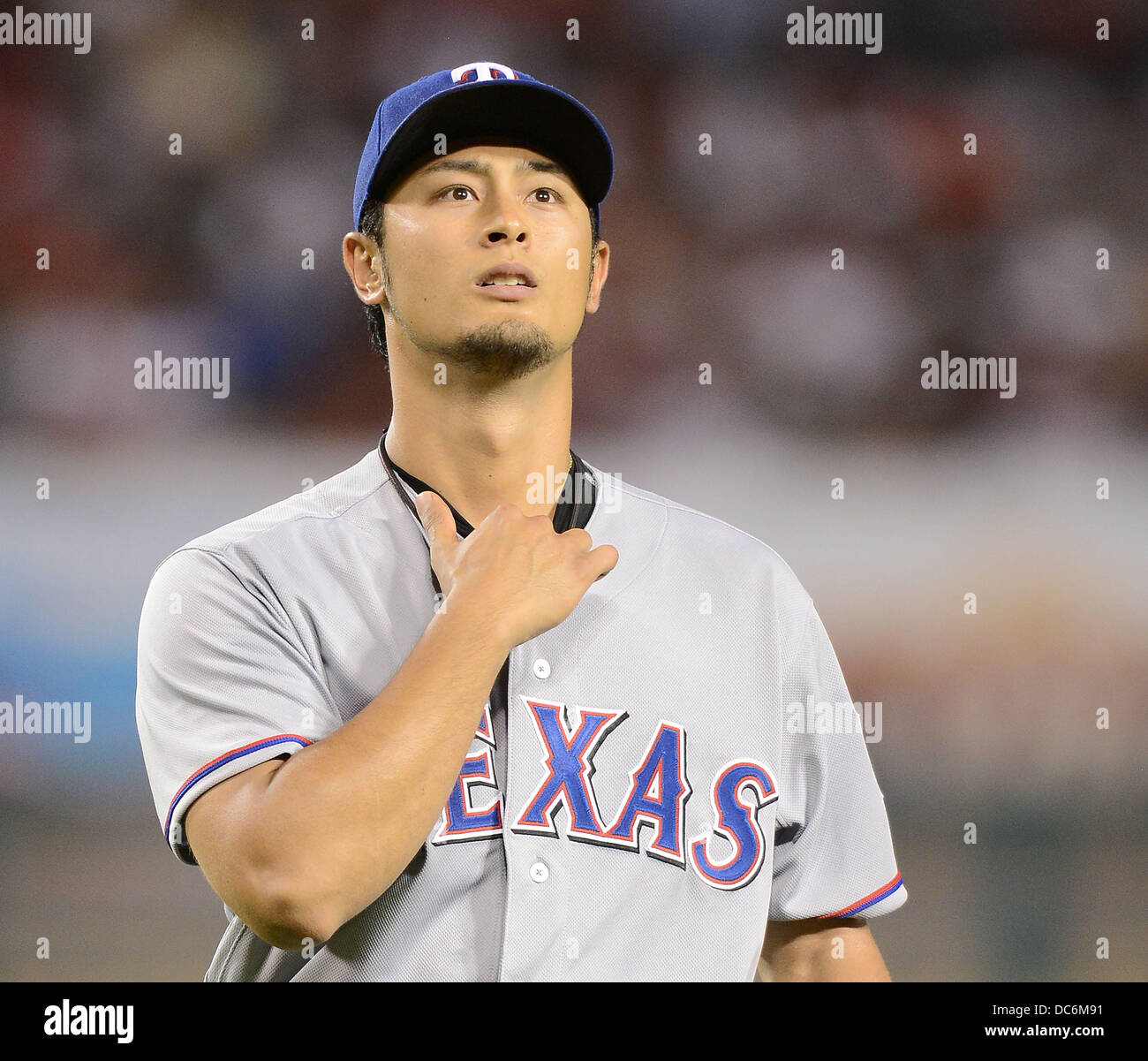 Yu Darvish (Rangers), AUGUST 6, 2013 - MLB : Pitcher Yu Darvish of the ...