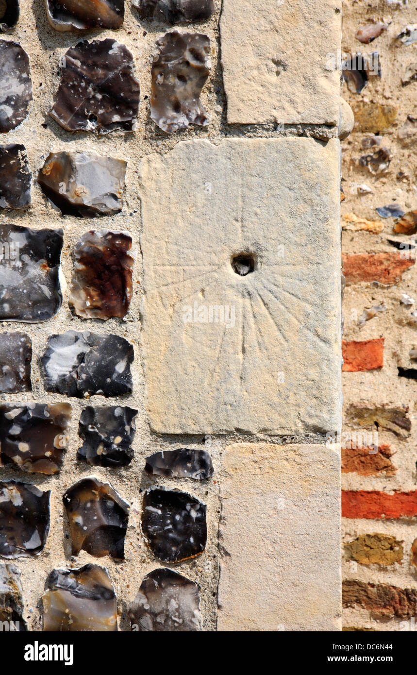 A scratch on the south wall of the parish church of SS Peter and Paul ...