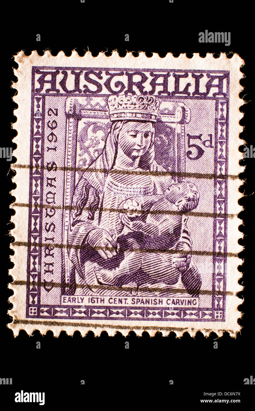1962 Christmas Australia postage stamp Stock Photo - Alamy