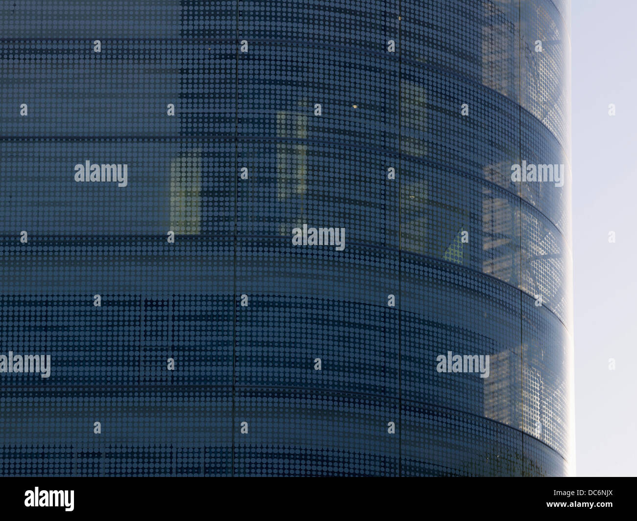 Glass facade of the cultural building forum confluentes hi-res stock ...