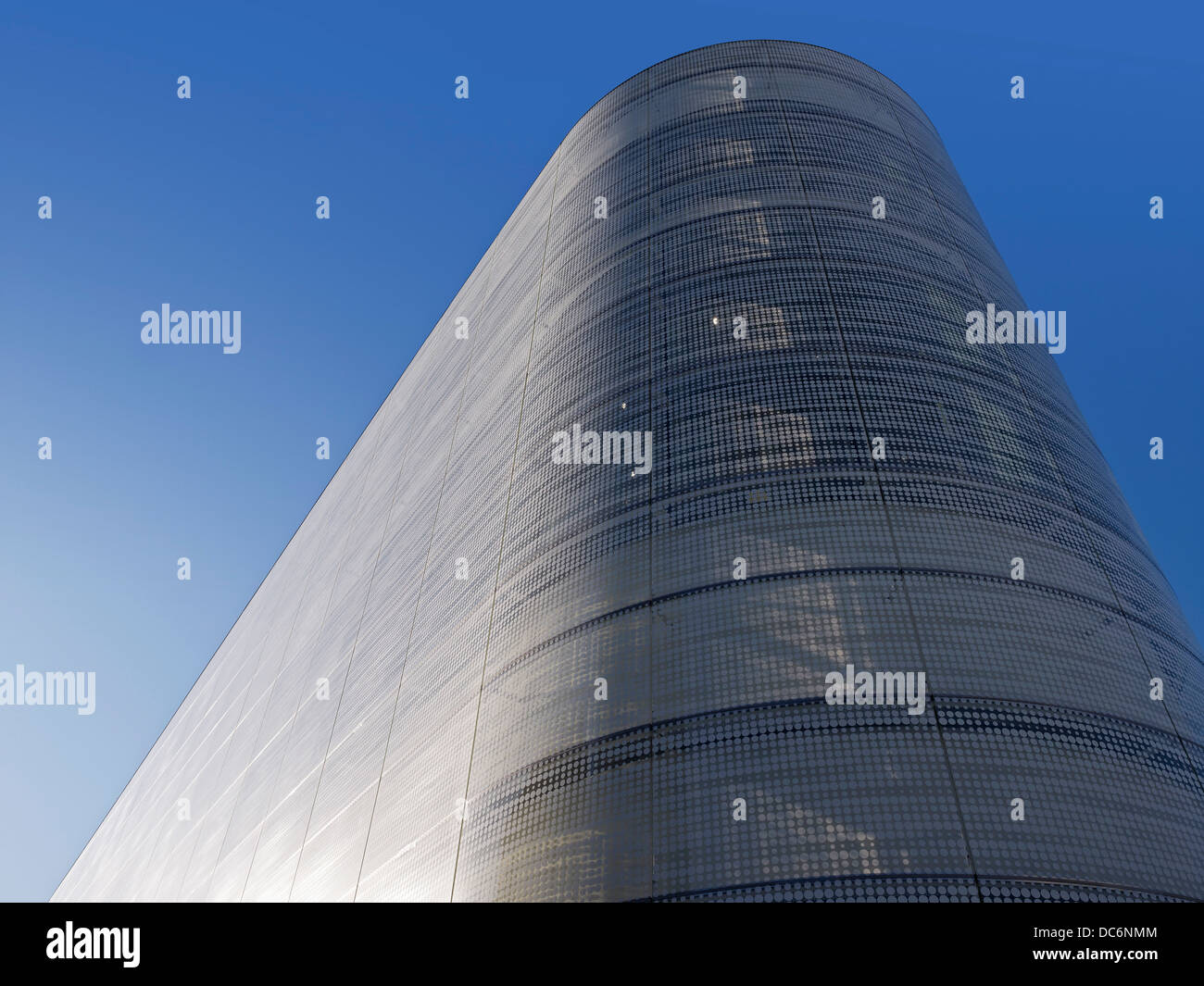Glass facade of the cultural building forum confluentes hi-res stock ...
