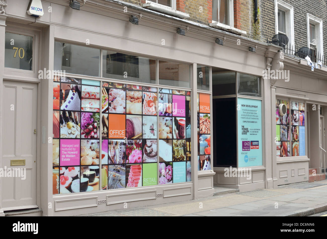 New Marylebone Village development in Marylebone Lane, London, UK Stock ...