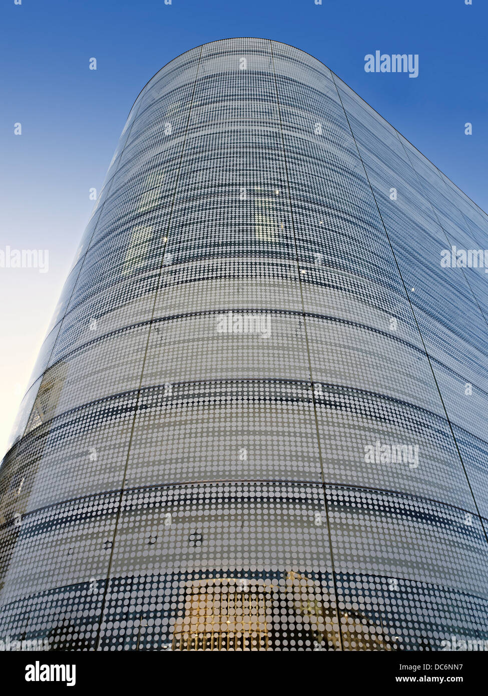 Glass facade of the cultural building forum confluentes hi-res stock ...