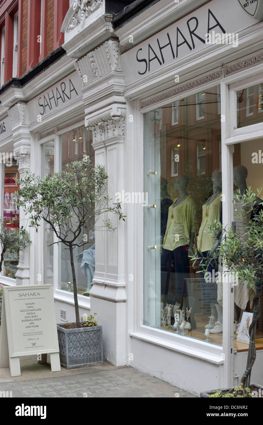 Sahara women's boutique in Chiltern Street, Marylebone, London, UK ...
