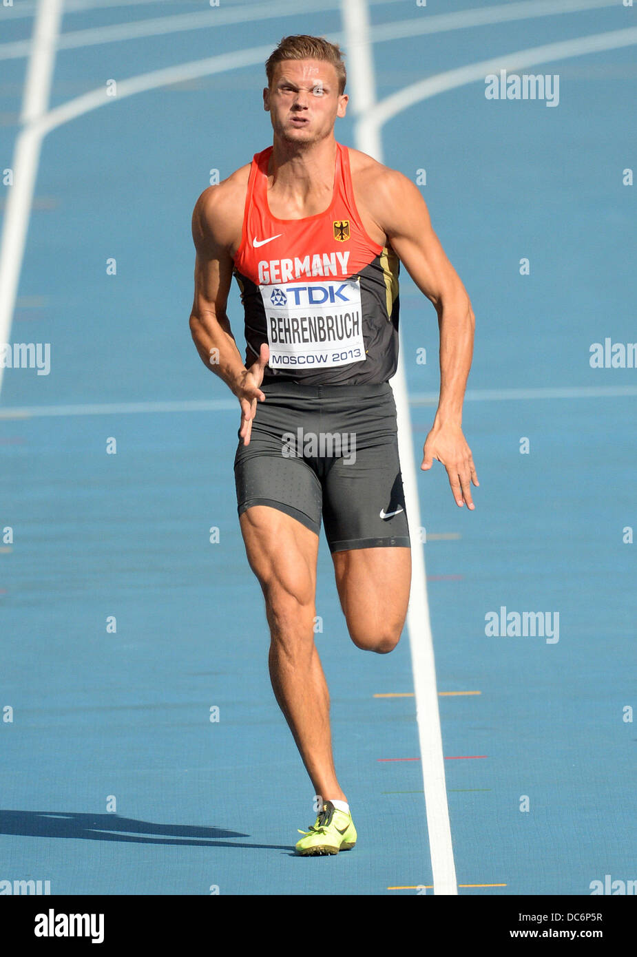 Moscow, Russia. 10th Aug, 2013. Pascal Behrenbruch of Germany competes ...