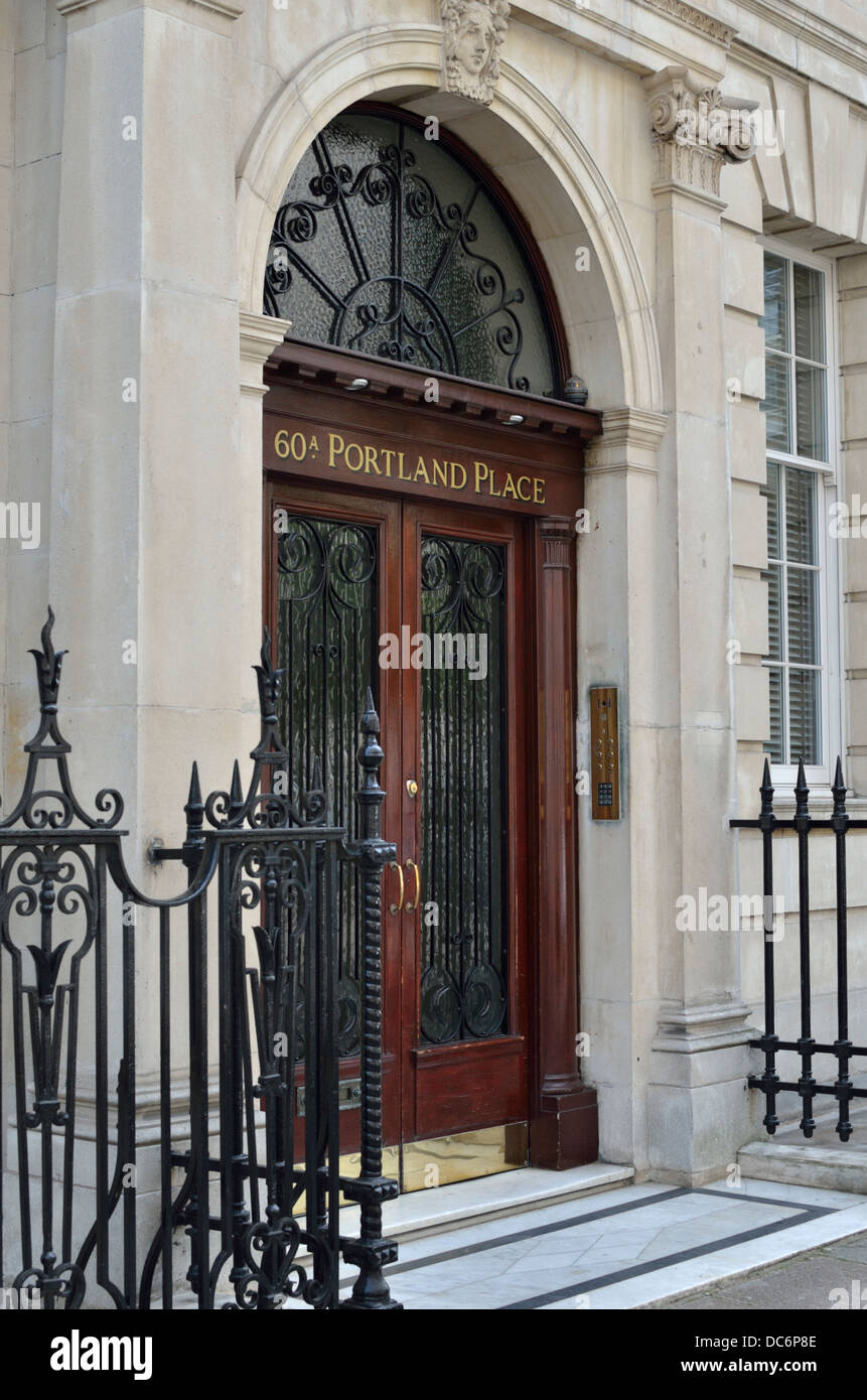 60A Portland Place, London, UK Stock Photo - Alamy