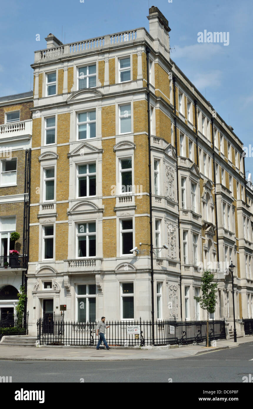 Number 24 Portland Place, London, UK Stock Photo - Alamy
