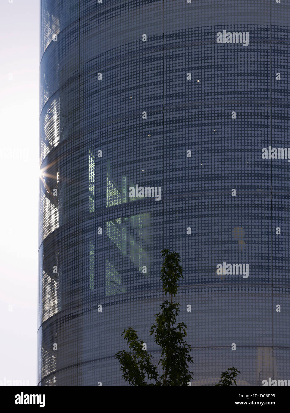 Glass facade of the cultural building forum confluentes hi-res stock ...