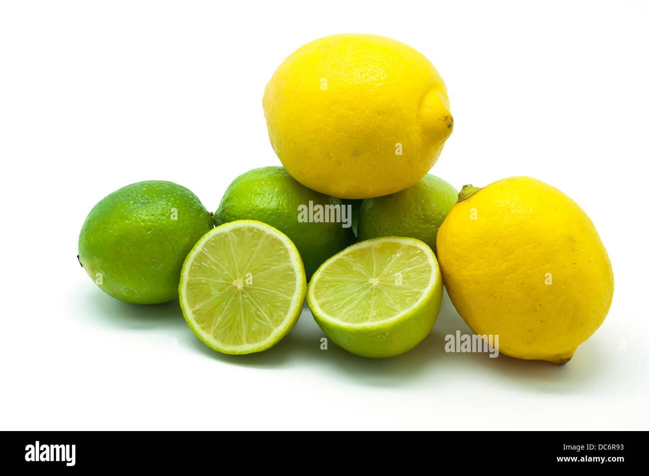 Lime and lemon Stock Photo - Alamy