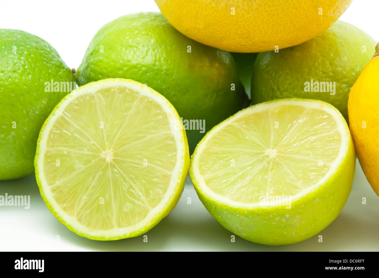 Lime and lemon Stock Photo - Alamy