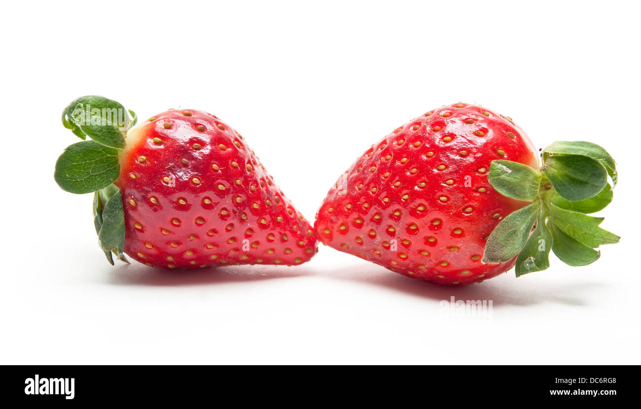 Strawberries natural fruit Cut Out Stock Images & Pictures - Alamy