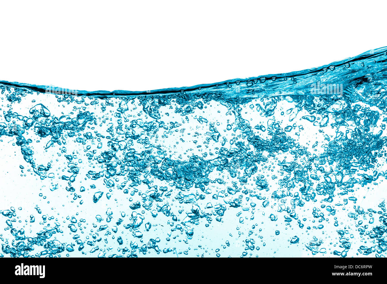 Many bubbles in water close up, abstract water wave with bubbles Stock ...