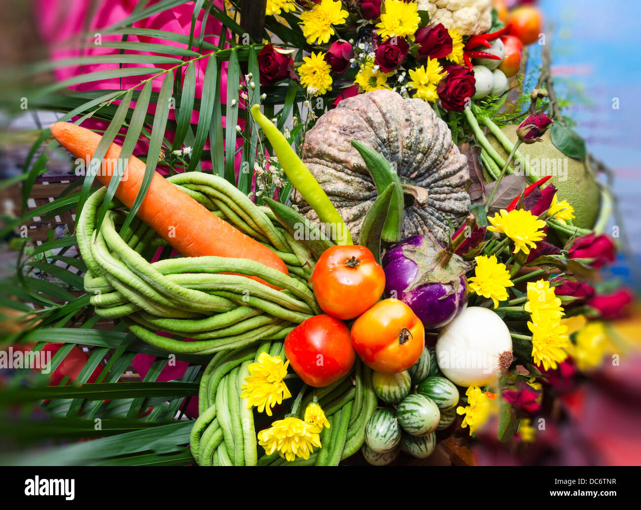Beautiful vegetables at a farmer's productivity suite Stock Photo - Alamy