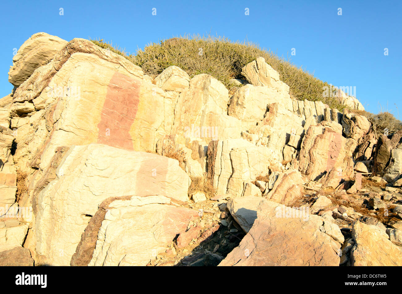 Rock formation on Cape Melissa, Agios Pavlos, Southern Crete, Greece ...