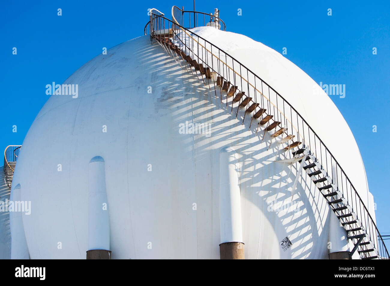 Storage oil tank steps hi-res stock photography and images - Alamy