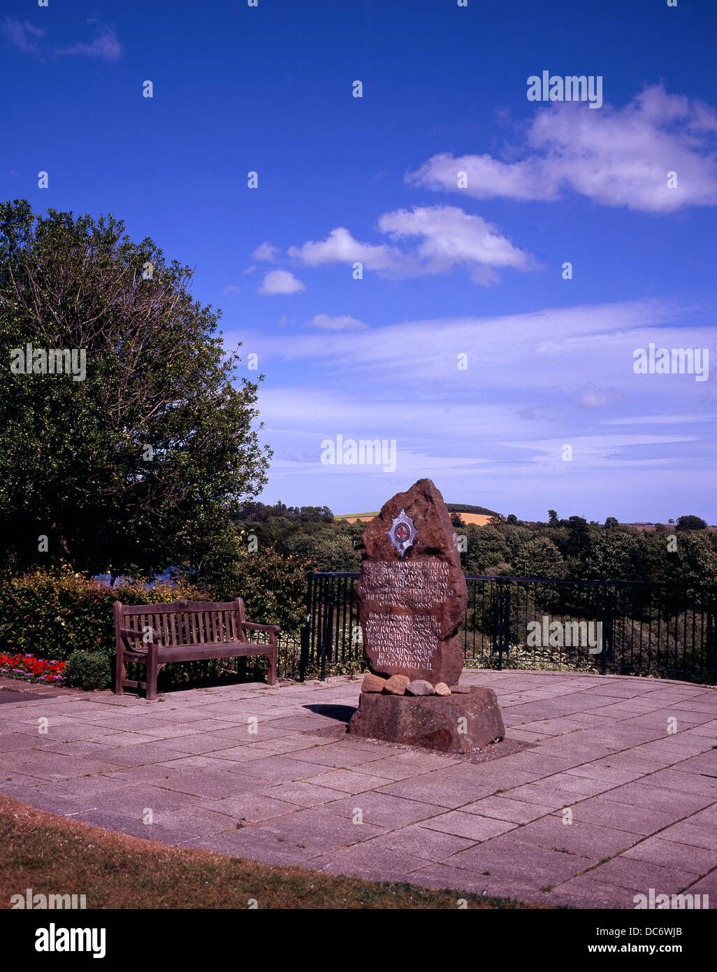 The Coldstream Guards Memorial Stone Henderson Park Coldstream Scotland ...