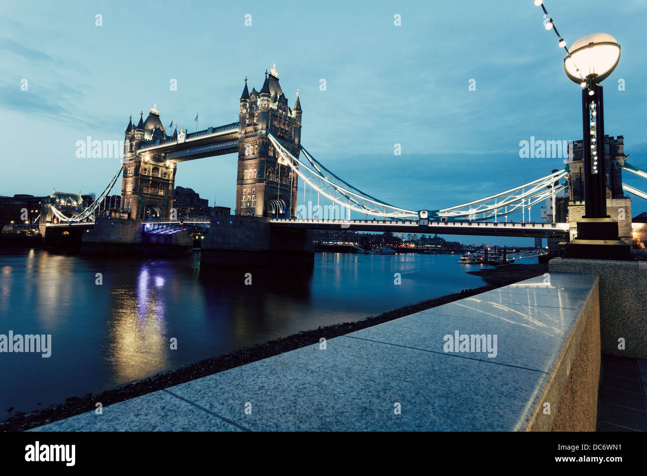 UK, London, Tower Bridge from embankment Stock Photo - Alamy